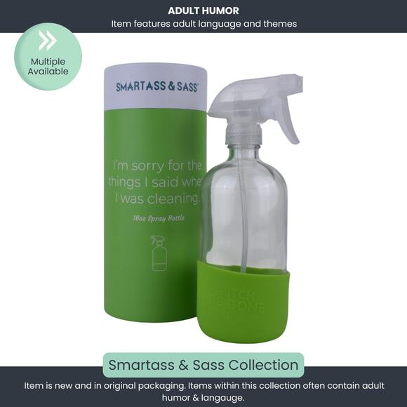 Smartass & Saas | Other | Btch Be Gone Funny Refillable Glass Spray ...